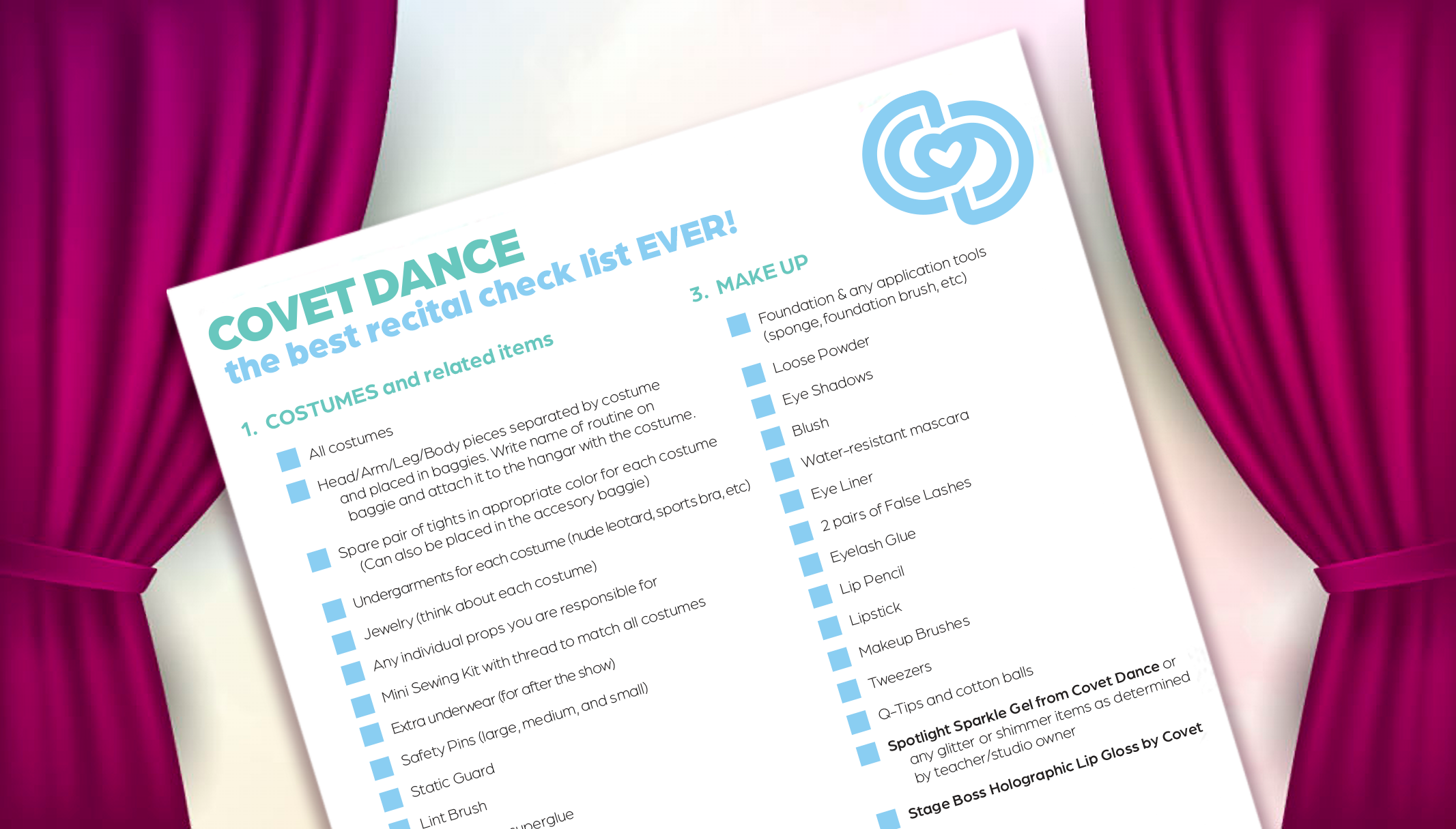 Tips for a Successful Recital – Covet Dance