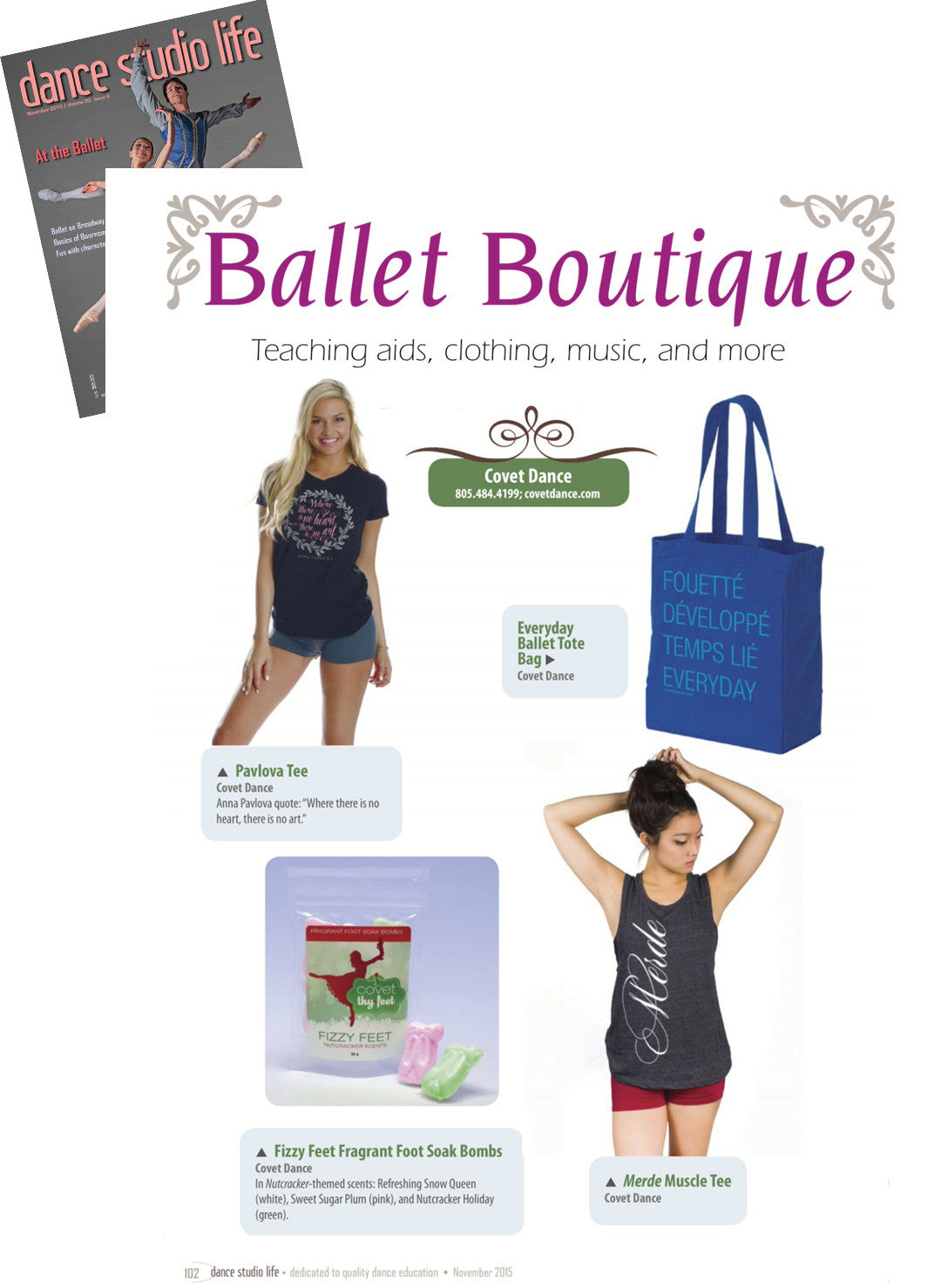 Dance Studio Life Features Covet Dance in their Ballet Boutique Editor