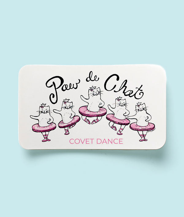 Pas De Chat Tutu Kitty Sticker – Covet Dance